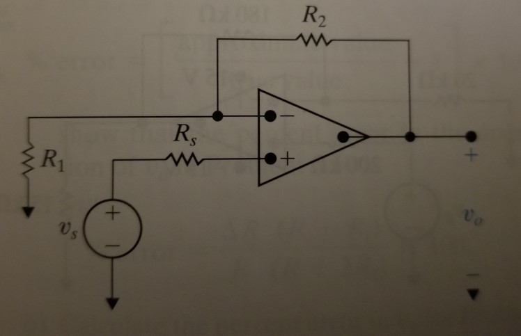 Solved a) Derive the expression for the output voltage. b) | Chegg.com