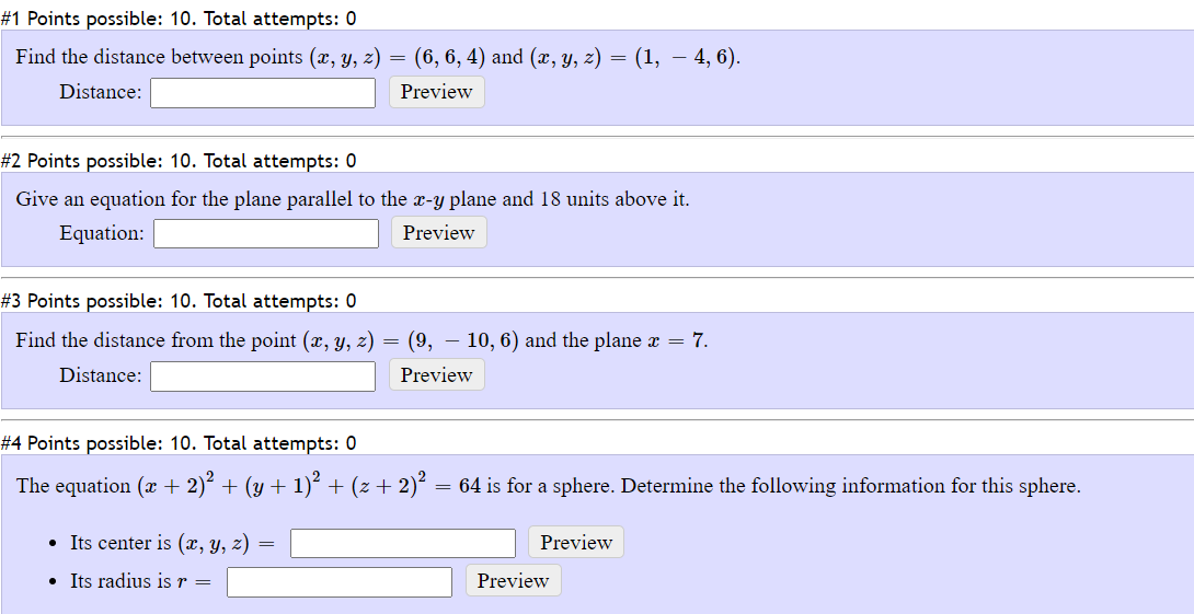 Solved #1 Points possible: 10. Total attempts: 0 Find the | Chegg.com
