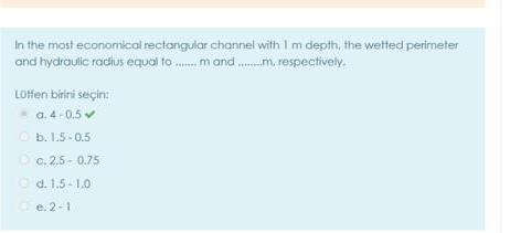 Solved In the most economical rectangular channel with I m | Chegg.com