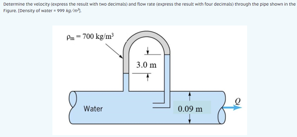 Solved Determine the velocity (express the result with two | Chegg.com