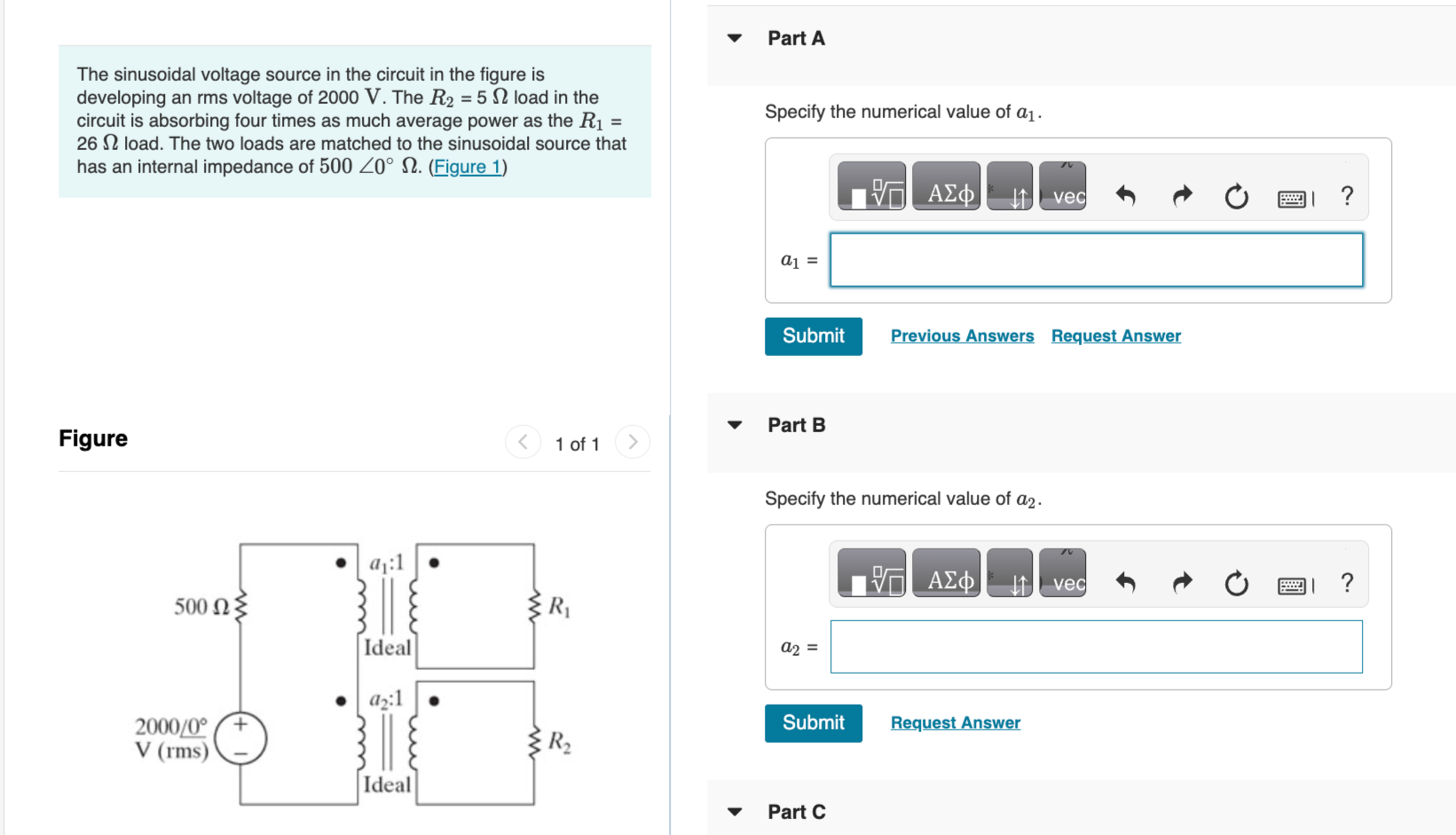 Solved The sinusoidal voltage source in the circuit in the | Chegg.com
