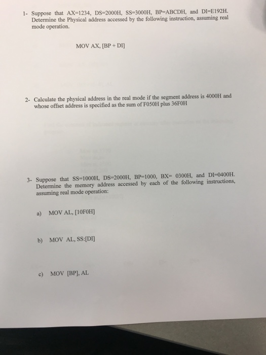Solved Suppose Determine the Physical address accessed by | Chegg.com
