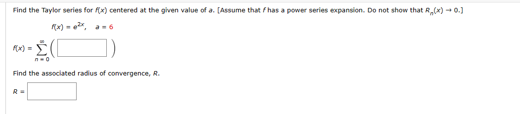 Solved Find the Taylor series for f(x) centered at the given | Chegg.com