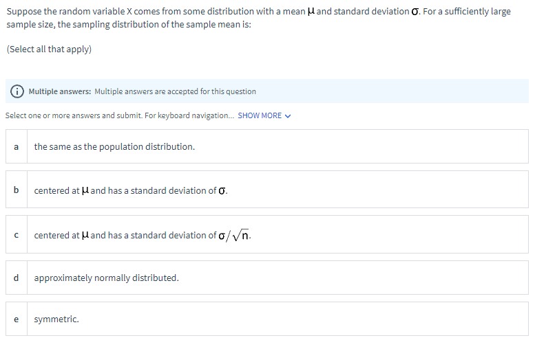Solved Suppose the random variable X comes from some | Chegg.com