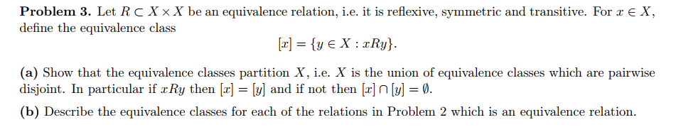 Solved Problem 2. Consider the following relations R, i.e. | Chegg.com