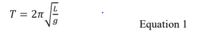 Solved T=2πgLSolve Equation 1 for L and compare this result | Chegg.com