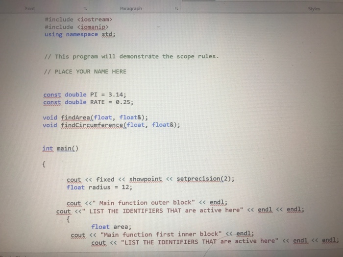 Solved Exercise 1,2,3,4,5 c++ | Chegg.com