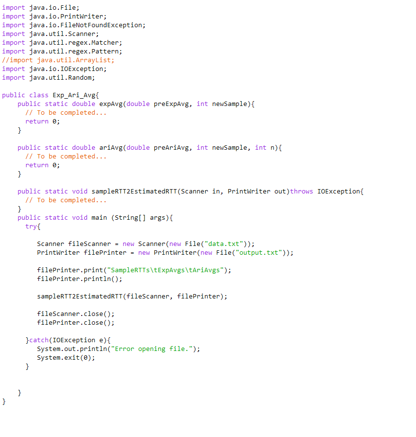 Solved I need my code to work. It needs to parse through a | Chegg.com