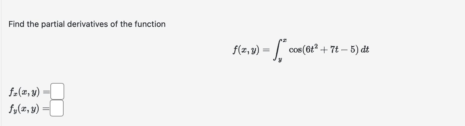 Solved Find the partial derivatives of the | Chegg.com