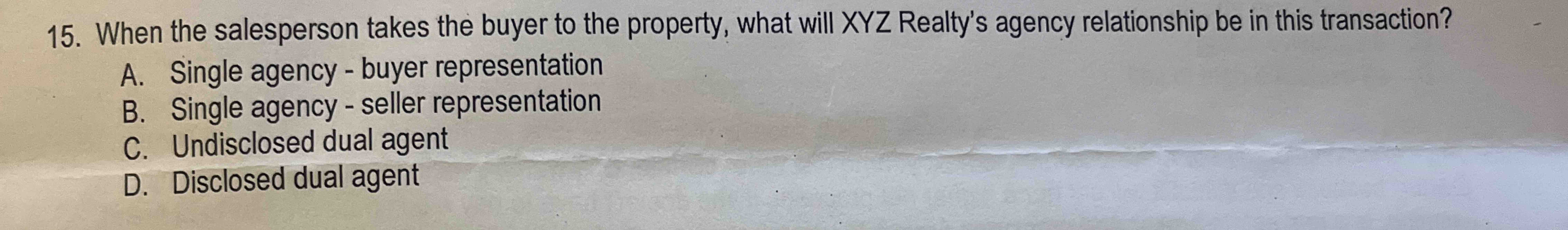 Solved A broker may act as an agent for both parties in a | Chegg.com