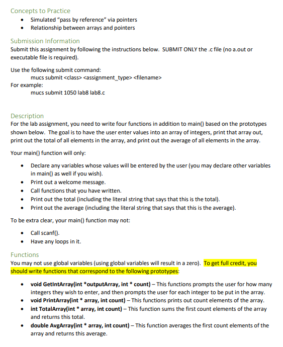 Solved Concepts to Practice - Simulated "pass by reference" | Chegg.com