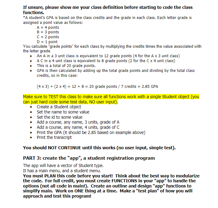 Solved Student Registration System READ EVERYTHING FIRST!!! | Chegg.com