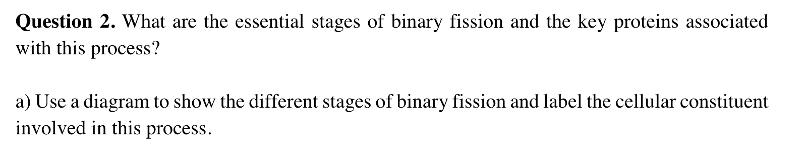 Solved Question 2. ﻿What are the essential stages of binary | Chegg.com