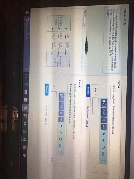 Solved The output of the balanced positive-sequence | Chegg.com
