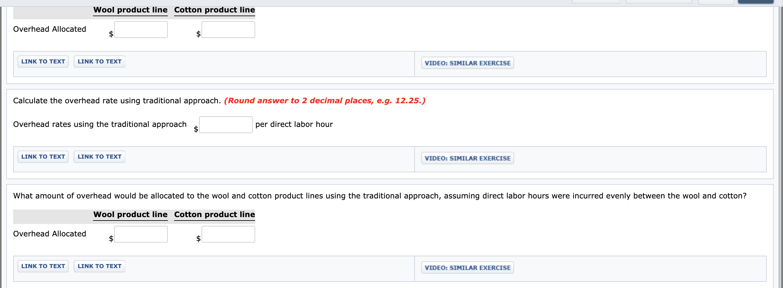 Solved Exercise 4-3 a1-a2, b1-b2 (Video) EcoFabrics has | Chegg.com