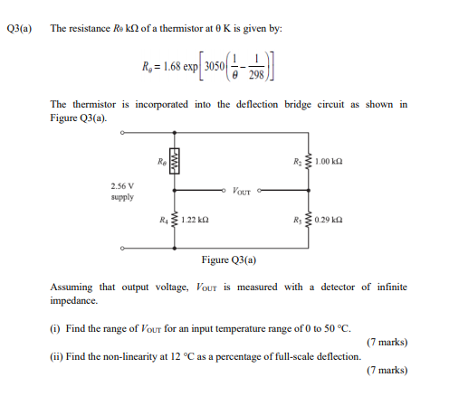 Solved Assuming that output voltage, VOUT is measured with a | Chegg.com