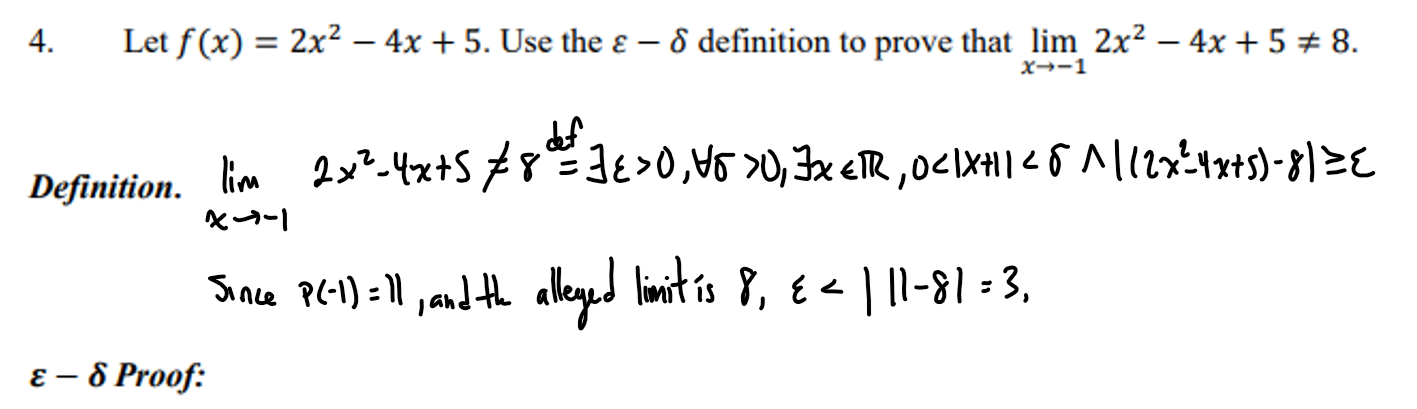 Solved 4 Let F X 2x2 4x 5 Use The And 8 Definition