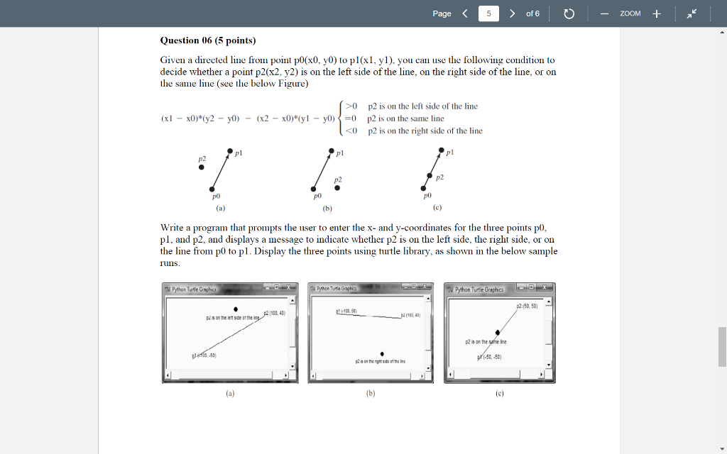 Solved Given a directed line from point p0(x0,y0) to | Chegg.com