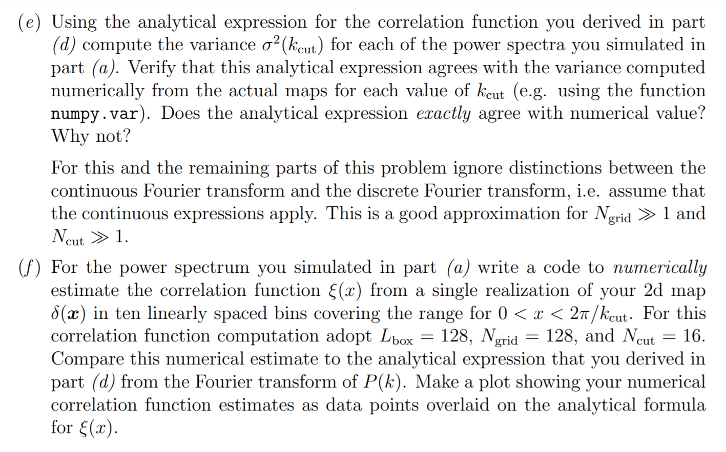 Solved 3. Fun with Gaussian Random Fields (20 points) In | Chegg.com