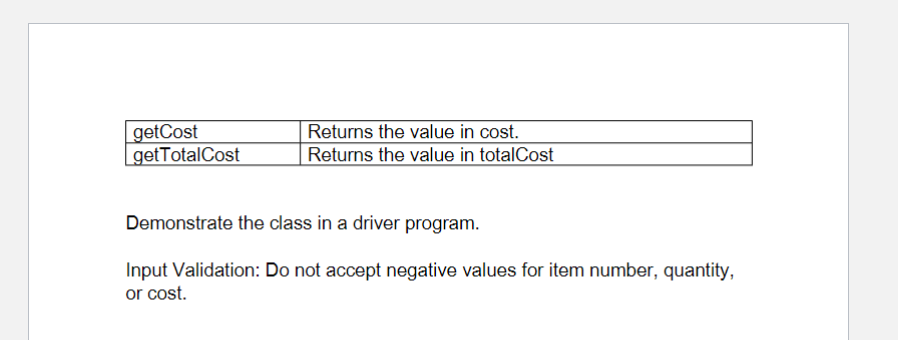 Solved Inventory Class Design an Inventory class that can | Chegg.com