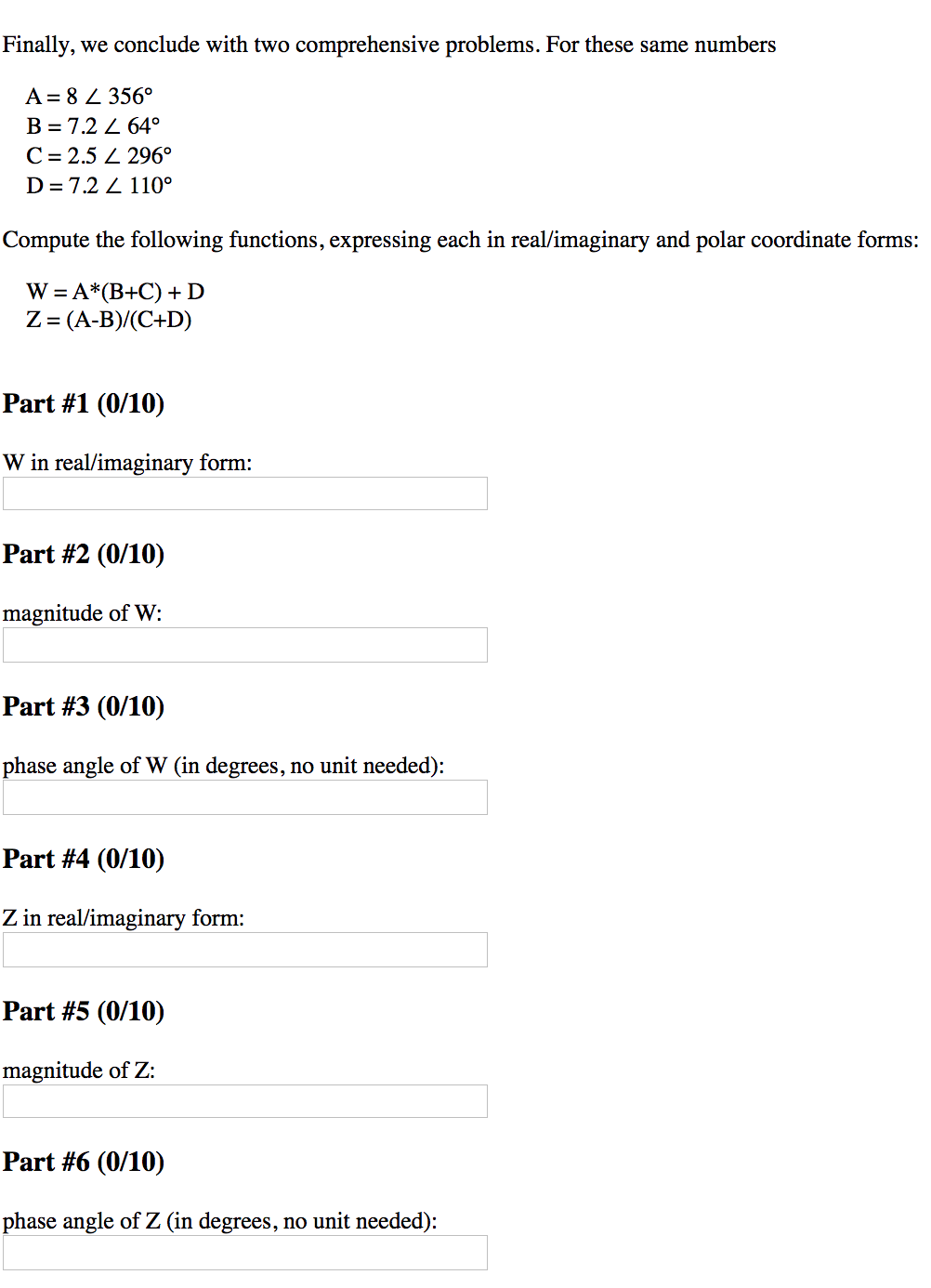 Solved Finally, we conclude with two comprehensive problems. | Chegg.com
