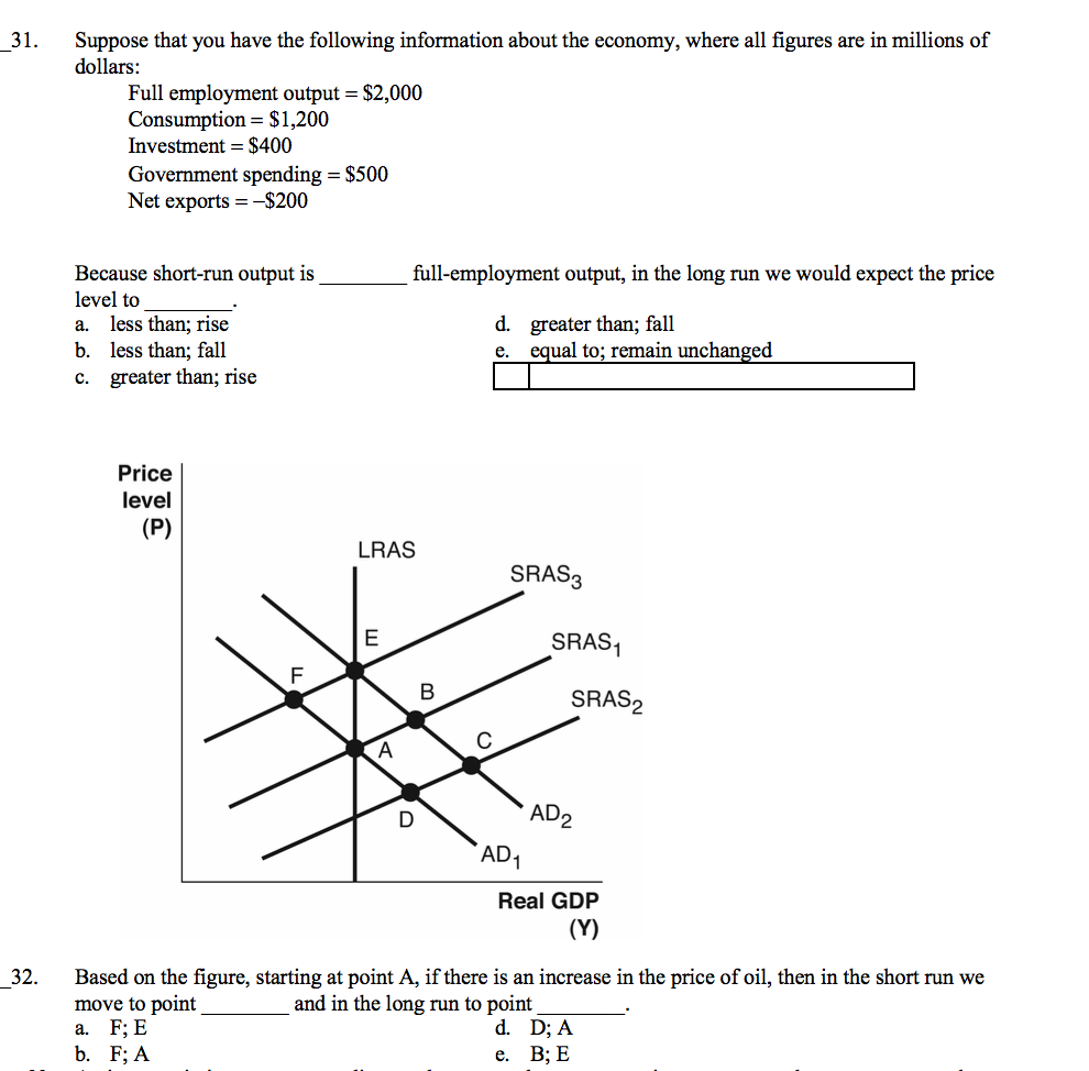 Solved 31 Suppose That You Have The Following Information Chegg