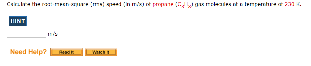 Solved Calculate the root-mean-square (rms) speed (in m/s) | Chegg.com