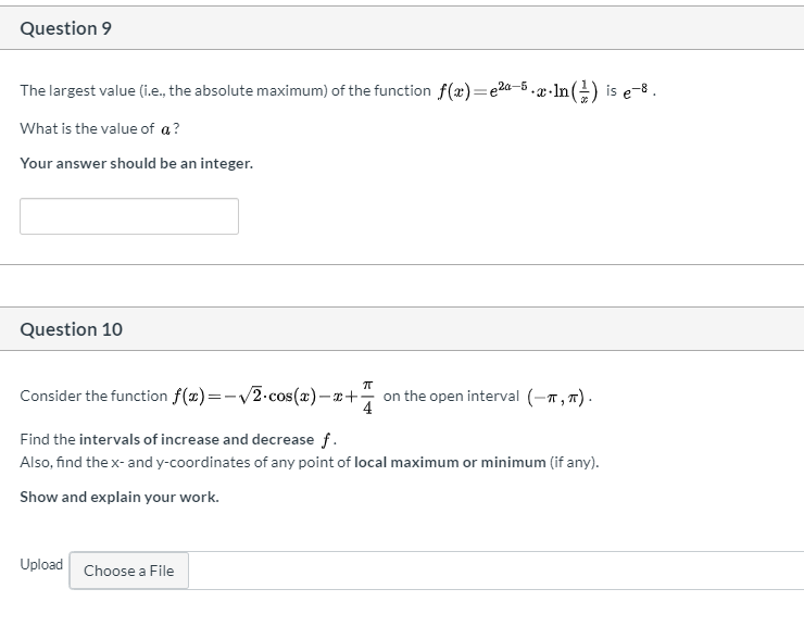 Solved Question 9 The largest value (i.e., the absolute | Chegg.com
