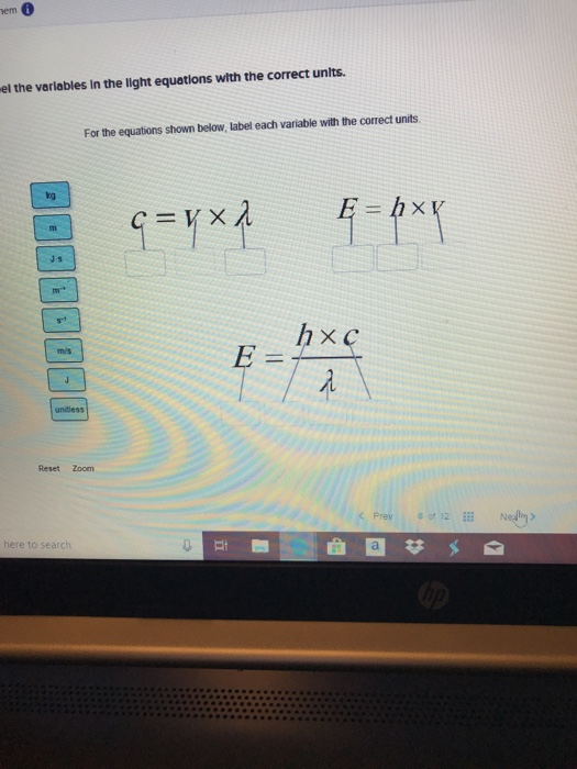 Solved em 6 el the veriables In the light equations with the | Chegg.com