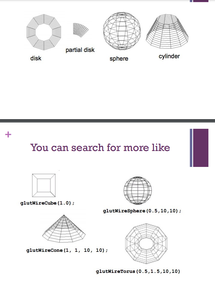 Solved Exercise 2: Output gluPerspective( 65, | Chegg.com