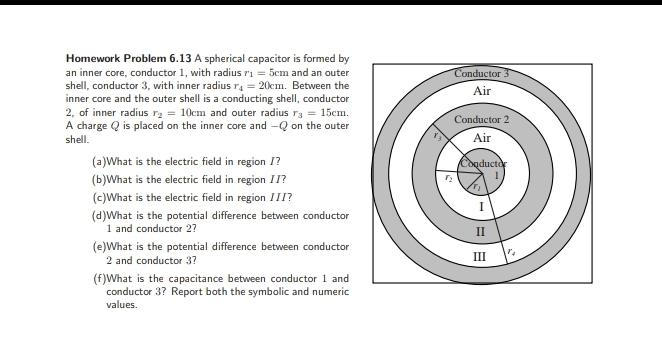 Solved Conductor 3 Air Conductor 2 Air Conductor Homework | Chegg.com