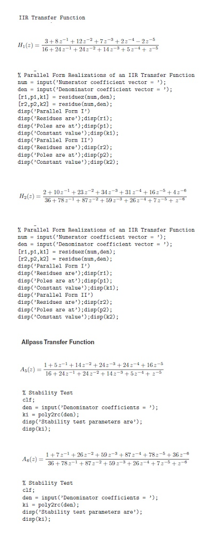IIR Transfer Function H (2) = 3+82-1 + 12-2+72-3. | Chegg.com