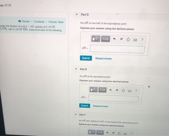 Solved ercise 17.71 Part A 囍Review 1 Constants Periodic | Chegg.com