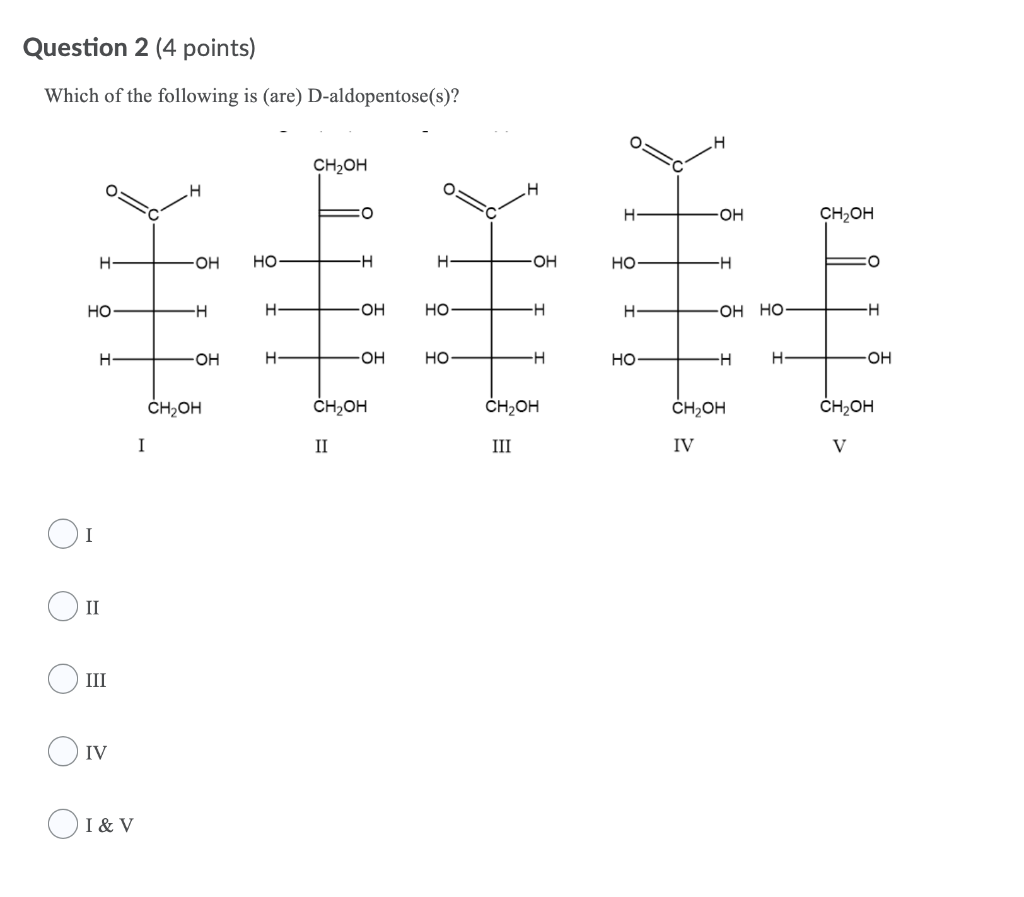Solved Question 2 (4 points) Which of the following is (are) | Chegg.com
