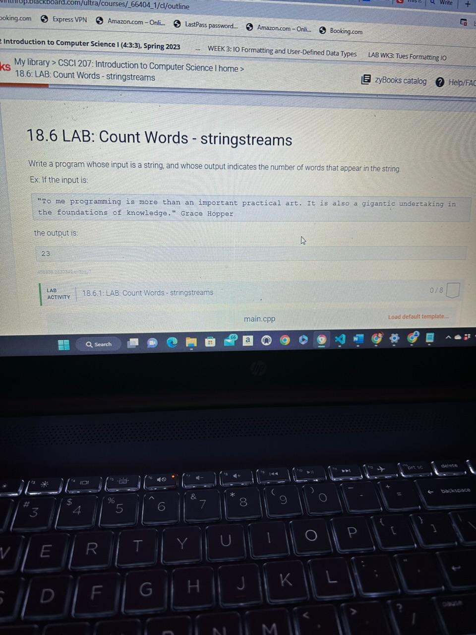 Solved Write a program whose input is a string, and whose | Chegg.com