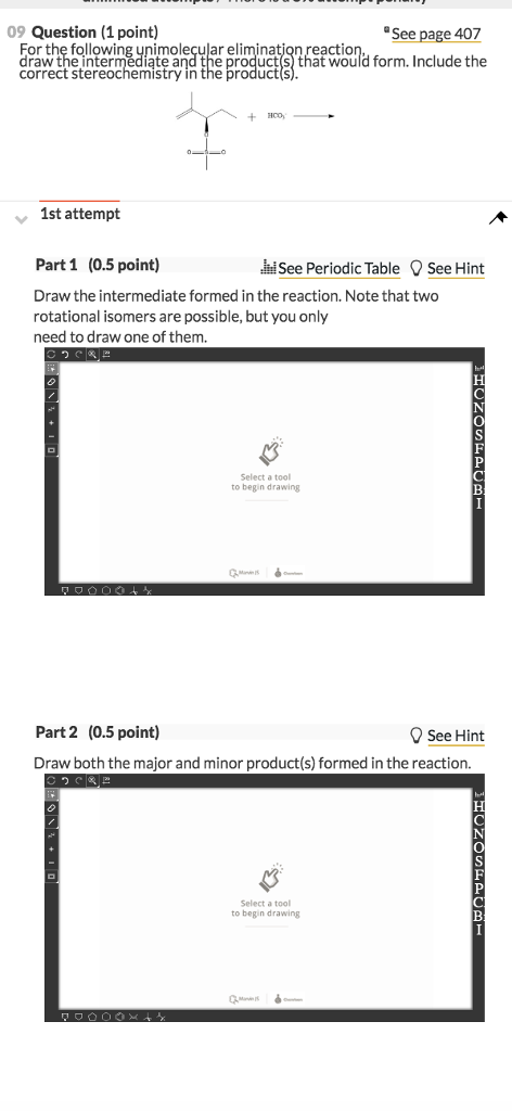 Solved 09 Question (1 point) See page 407 For the following | Chegg.com