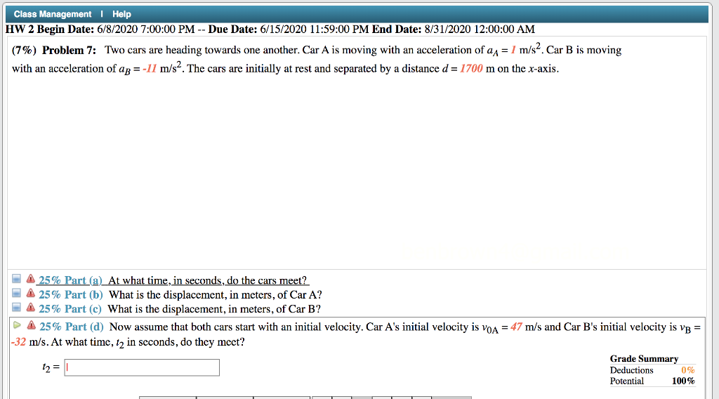 Solved Class Management | Help HW 2 Begin Date: 6/8/2020 | Chegg.com