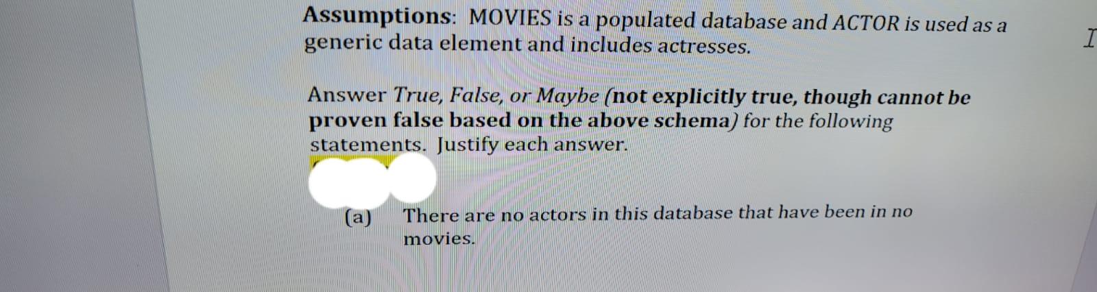 Solved Paragraph (6) Consider the ER diagram for a MOVIES | Chegg.com