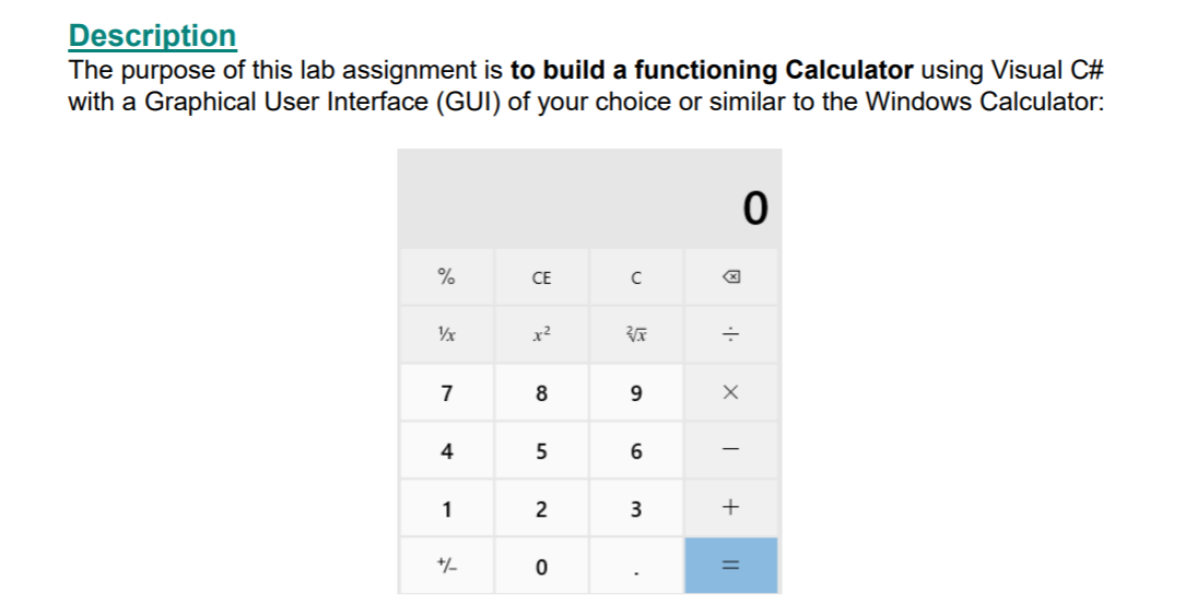 Solved Your application must use the Windows Forms | Chegg.com