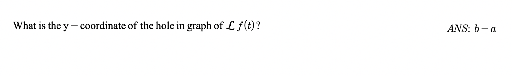 Solved What is the y-coordinate of the hole in graph of L | Chegg.com