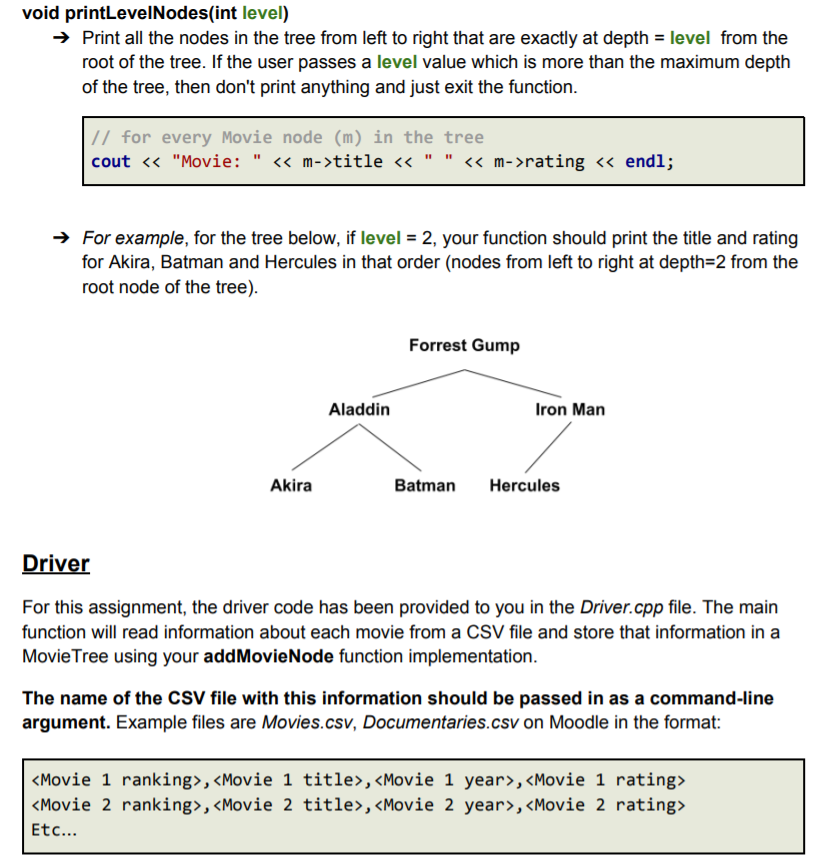 Solved Binary Search Tree OBJECTIVES 1. Build a binary | Chegg.com