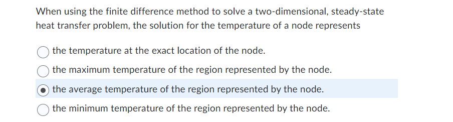 Solved When using the finite difference method to solve a | Chegg.com