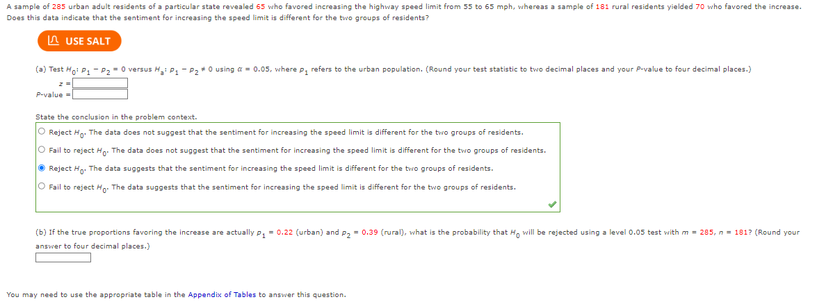 Solved Does this data indicate that the sentiment for | Chegg.com
