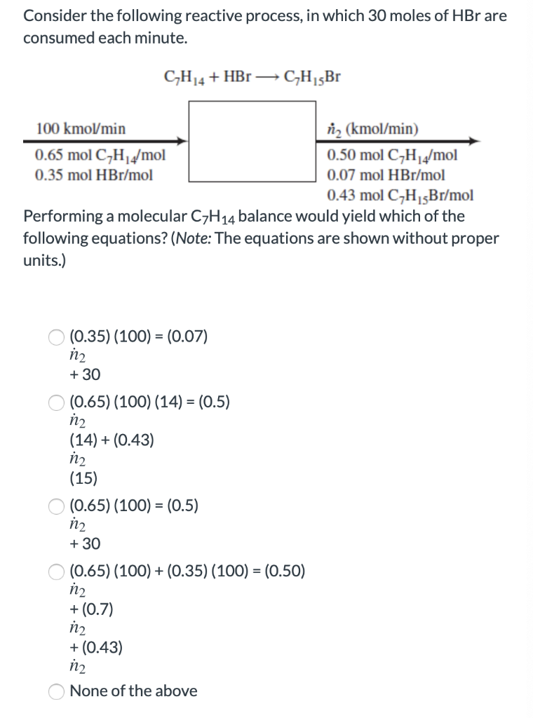 Solved Consider the following reactive process, in which 30 | Chegg.com