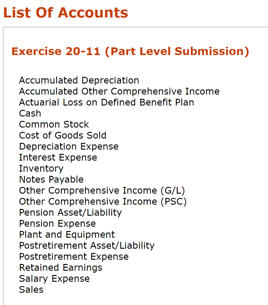 Solved Exercise 20-11 (Part Level Submission) Larkspur | Chegg.com