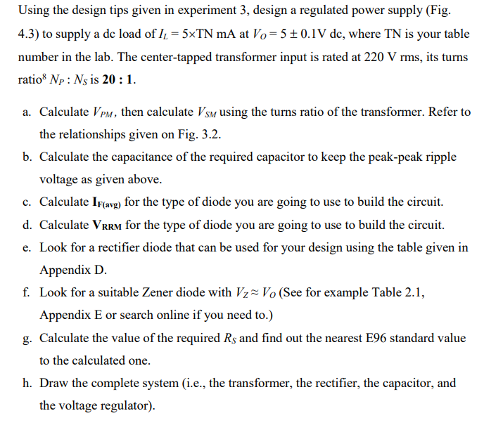 Solved Using the design tips given in experiment 3 , design | Chegg.com