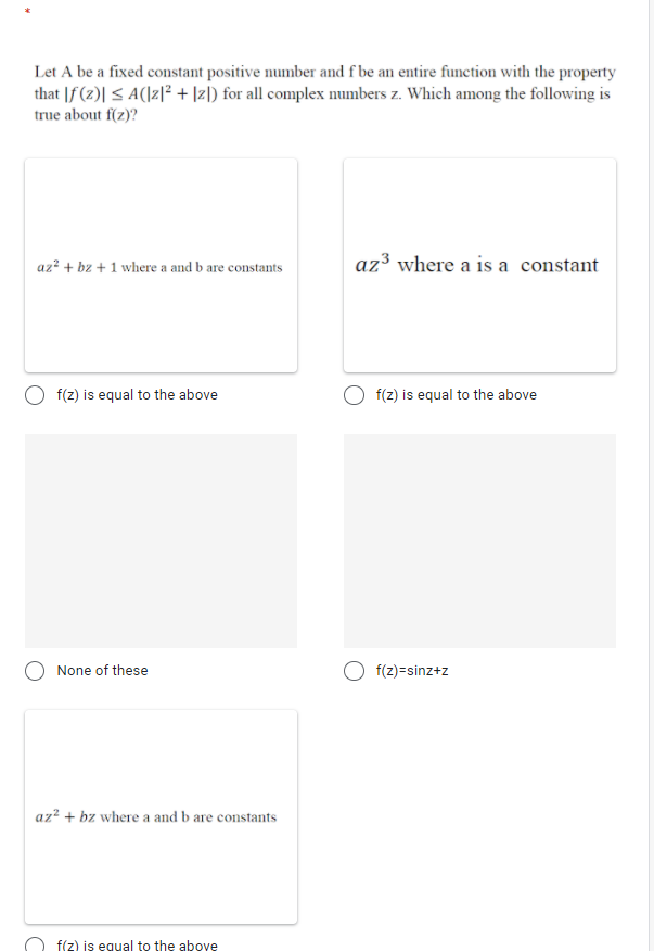 Solved Let A be a fixed constant positive number and f be an | Chegg.com