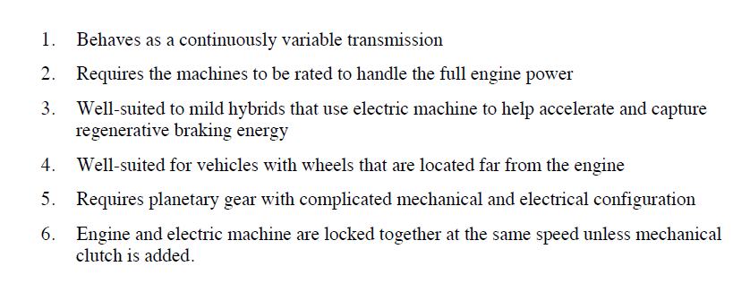 Solved 3. Consider the three following hybrid-electric | Chegg.com