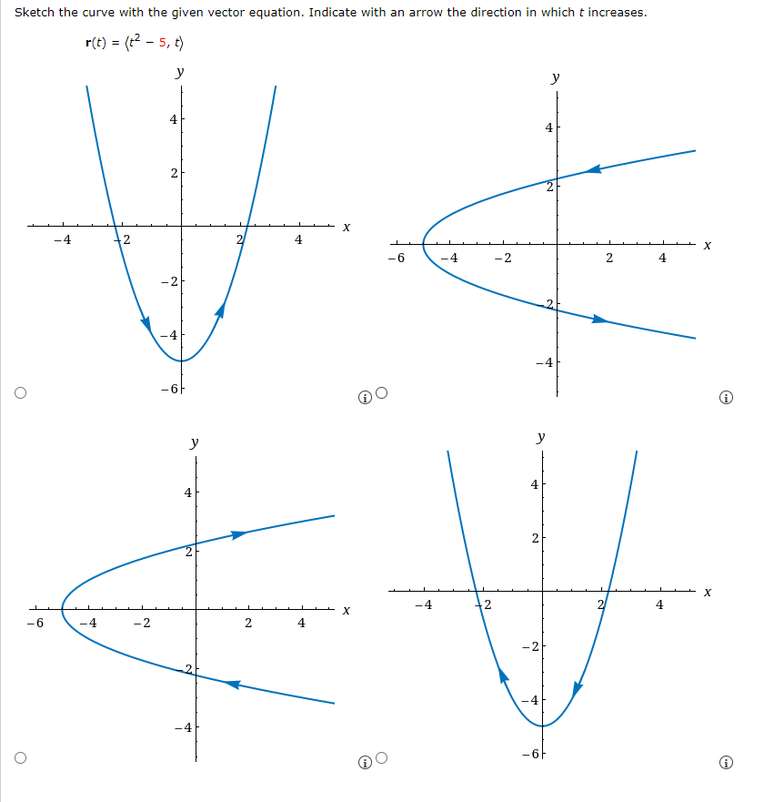Solved Sketch the curve with the given vector equation. | Chegg.com