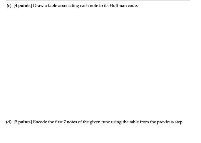 Solved 2 Huffman Coding (24 points] Suppose that we want to | Chegg.com
